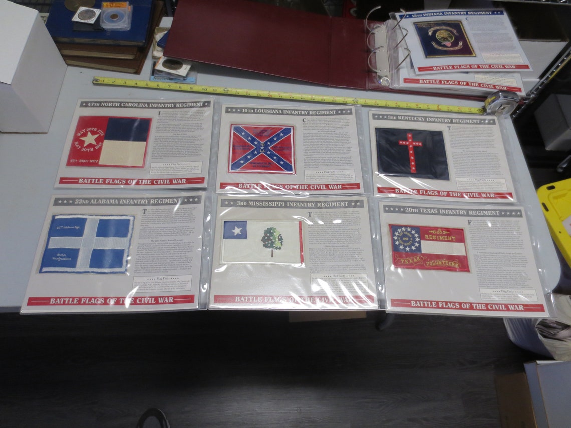 Willabee and Ward Battle Flags of the Civil War Complete Set - Etsy