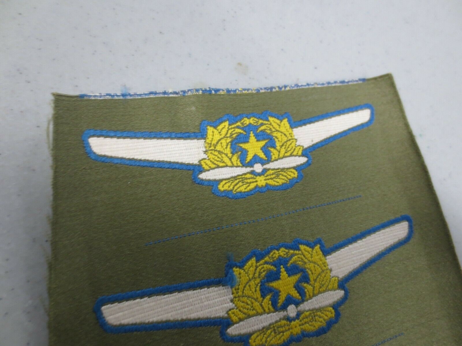 Original WWII Japanese Army Pilot Wings Silk Insignia Uncut Sheet of (6 ...