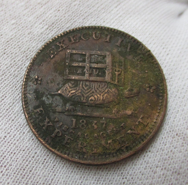 1837 Executive Experiment & Illustrious Predecessor Hard Times Token - Etsy