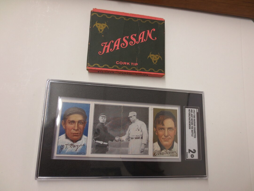 1912 T202 Hassan Cigarettes #85 Meyers/christy MATHEWSON SGC 2 ...