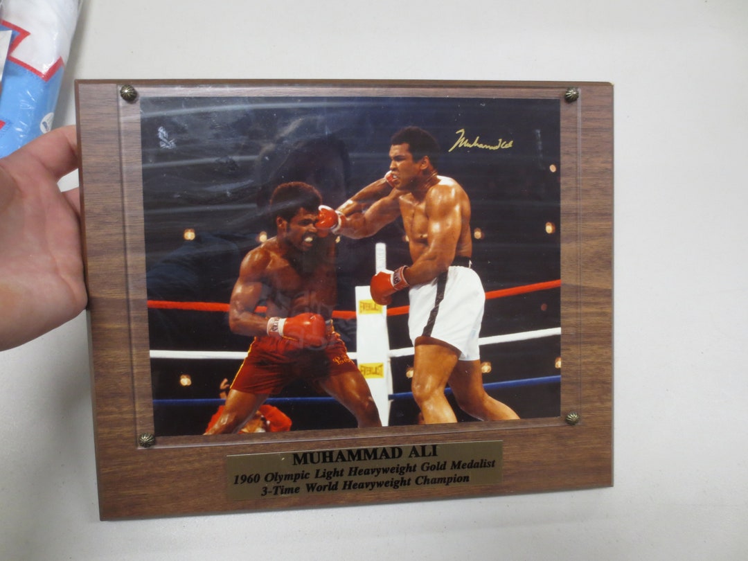 Muhammad Ali Autographed 8x10 Photo Mounted on Plaque (stacks of ...