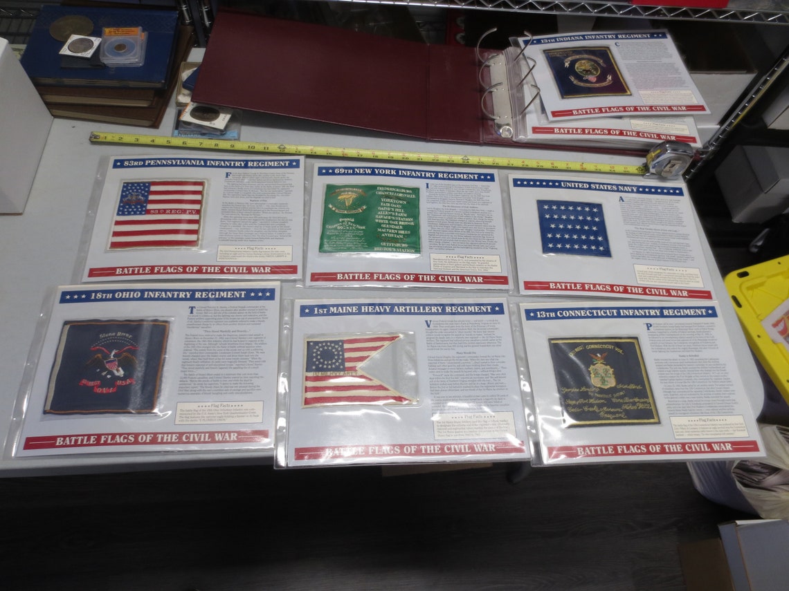 Willabee and Ward Battle Flags of the Civil War Complete Set - Etsy
