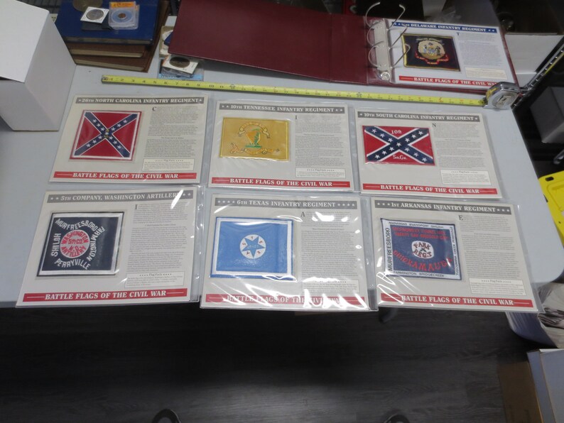 Willabee and Ward Battle Flags of the Civil War Complete Set - Etsy