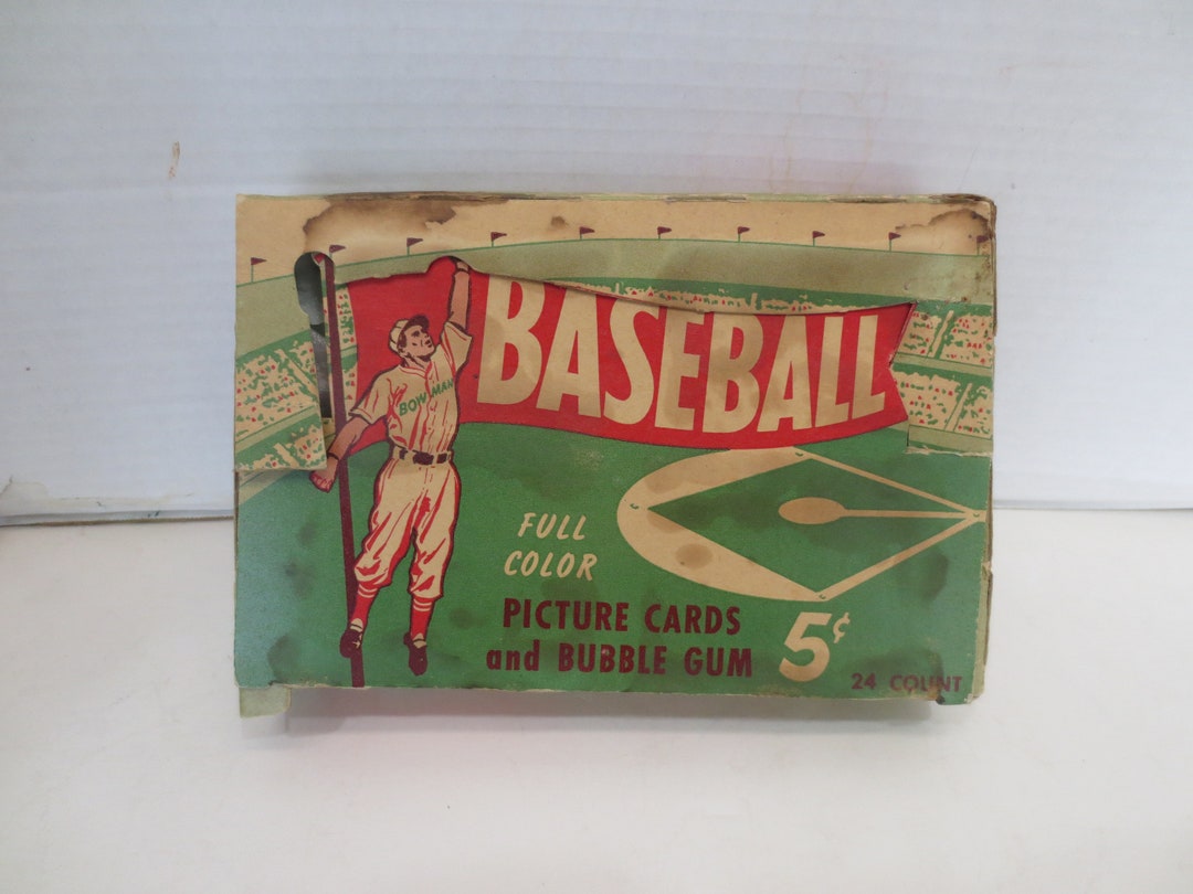 Original 1954 Bowman Baseball (5 Cent) Empty Display Box - Etsy