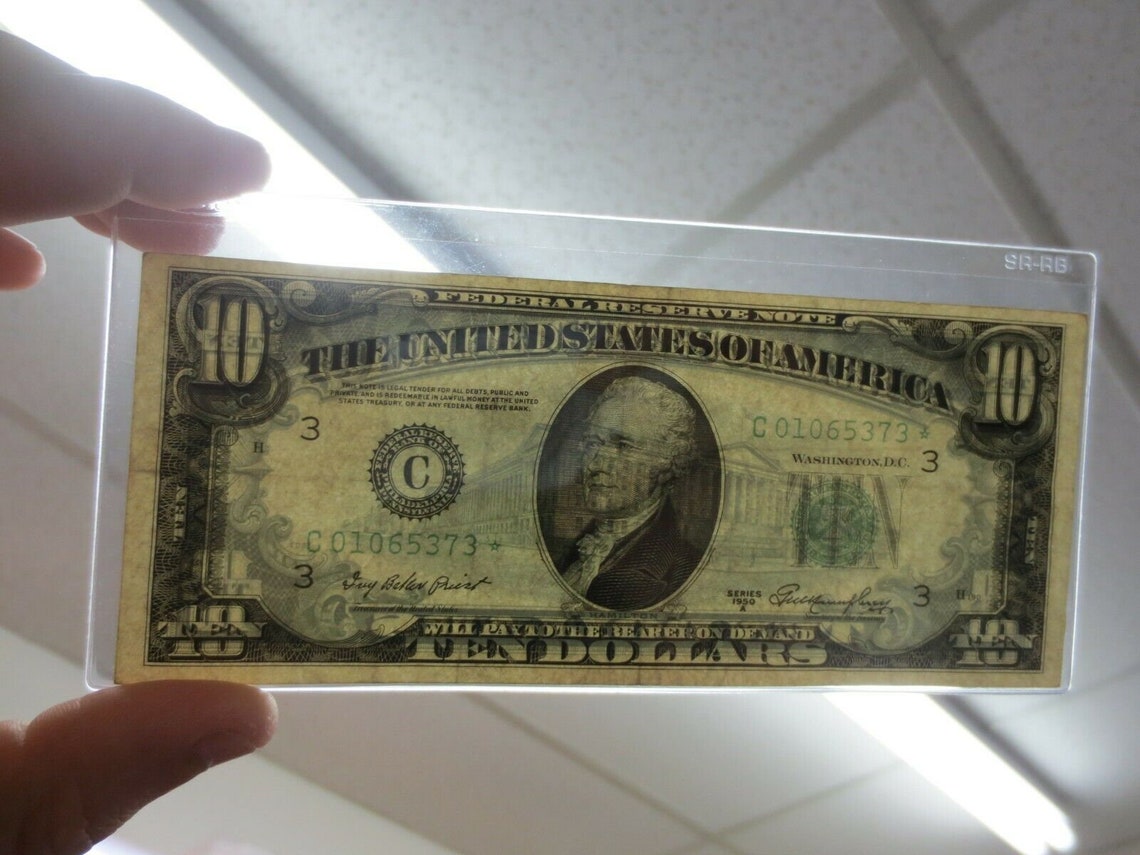 1950A 10.00 philadelphia STAR NOTE - Etsy