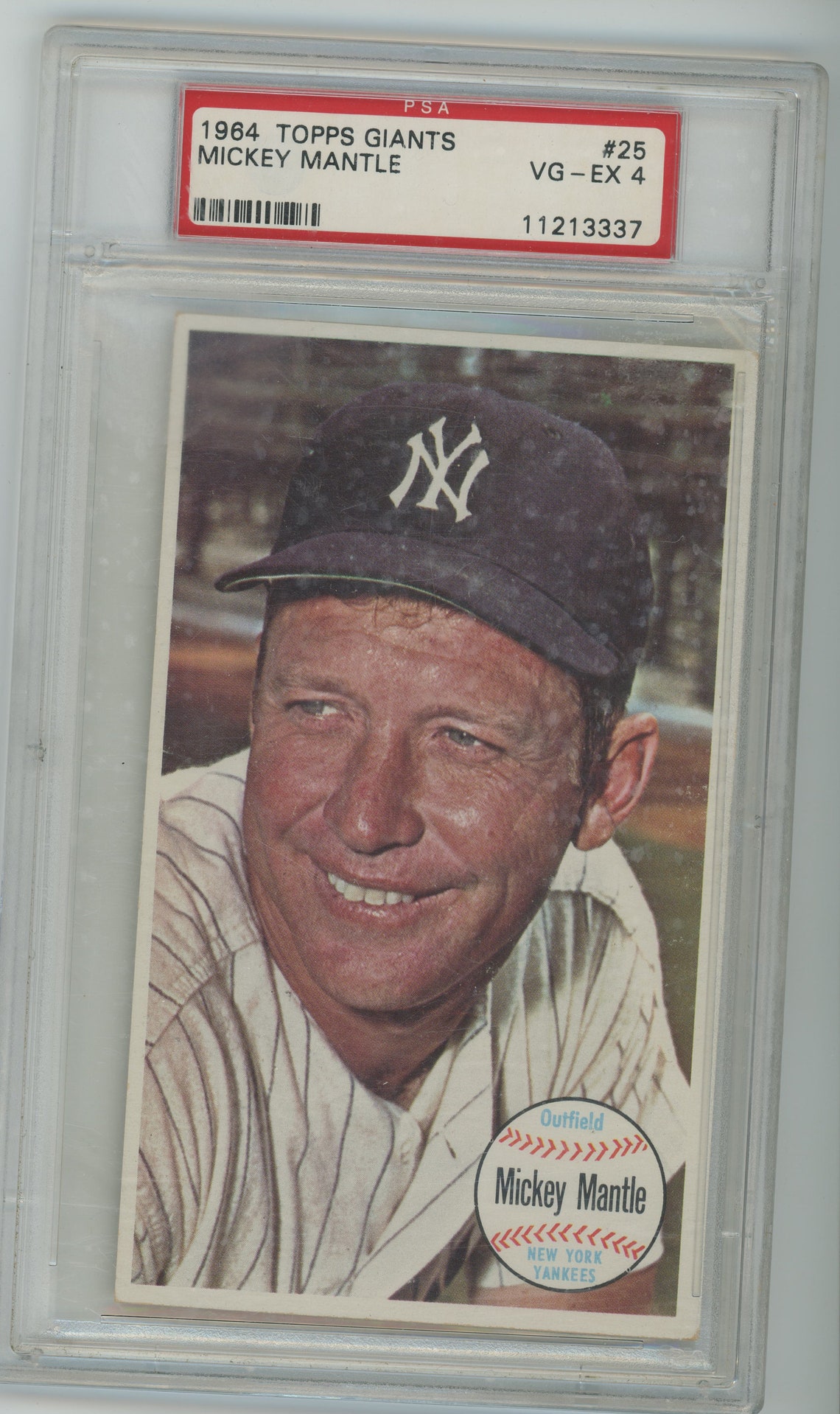 1964 Topps Giants Mickey Mantle PSA 4 - Etsy