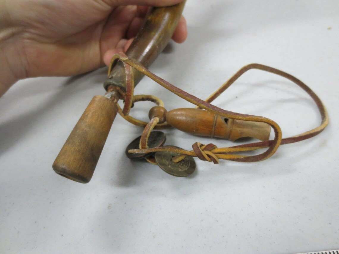 19th Century Powder Horn W/ 1846 Large Cent & Chinese Coin - Etsy
