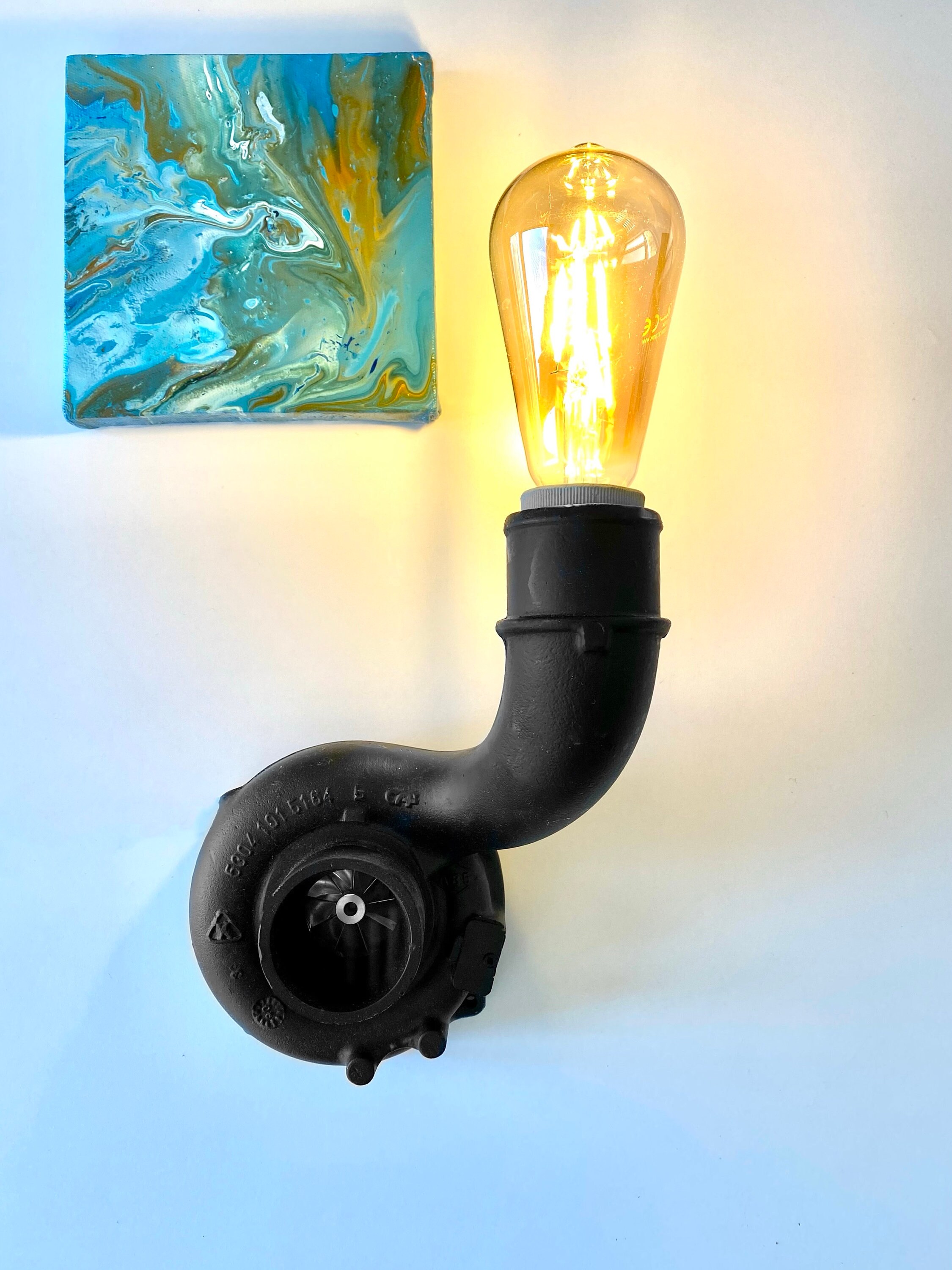 Turbo Wall Lamp L Custom Lamp / Real Car Engine Parts / Turbocharger ...