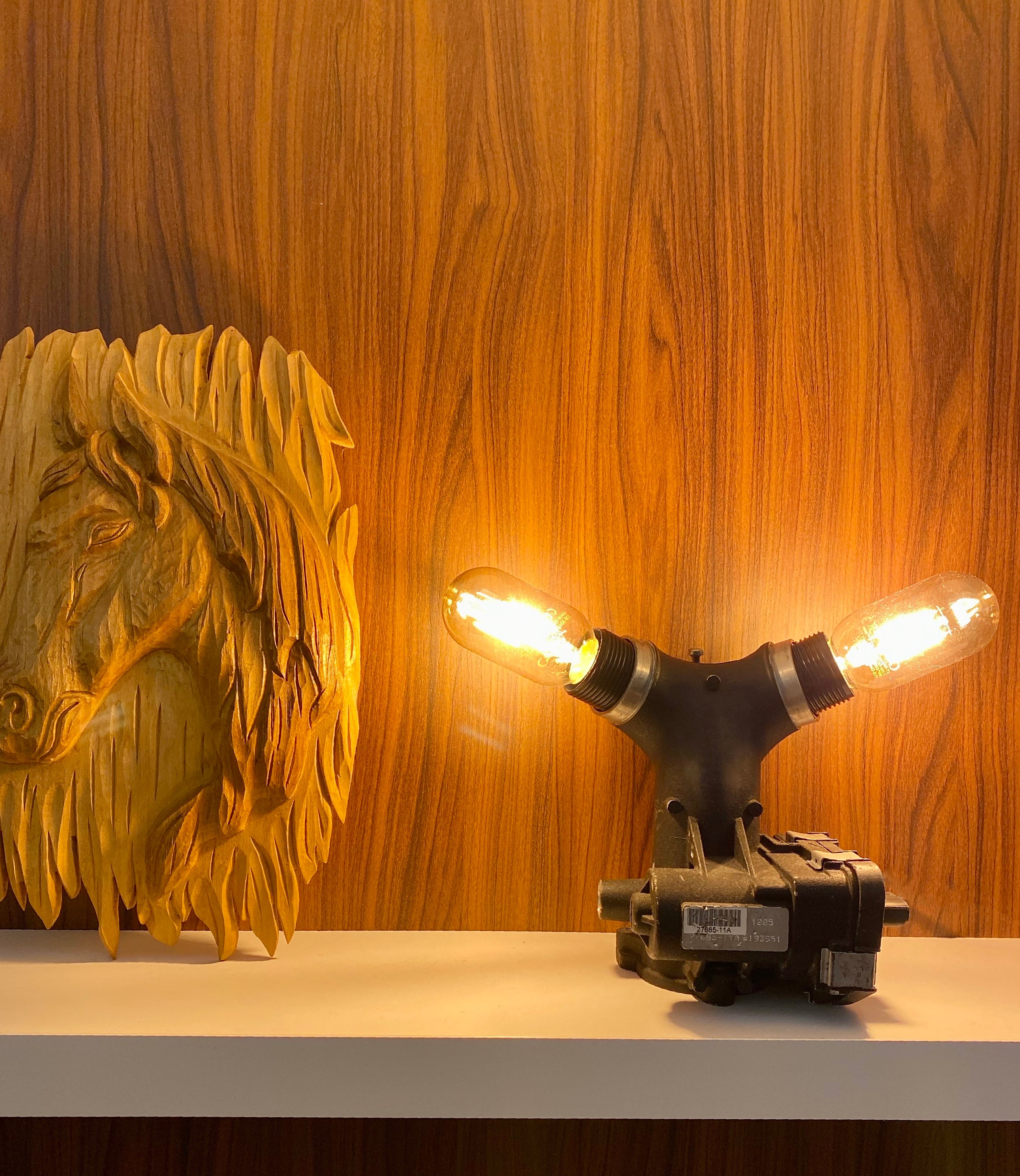 Harley Davidson Butterfly Valve Table Lamp: Upcycled Motorcycle Decor ...