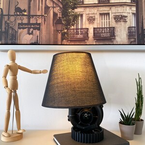 Turbo Lamp / Real Car Engine Parts / Black Turbocharger Table Lamp ...