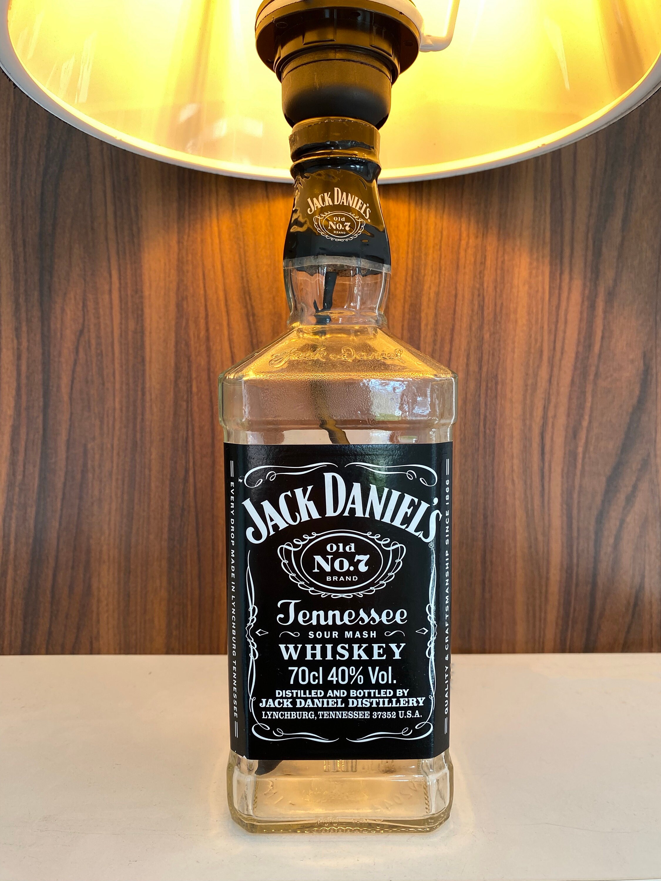 Jack Daniel's Lamp / Jack Daniel's Decor / Upcycled Table Lamp ...