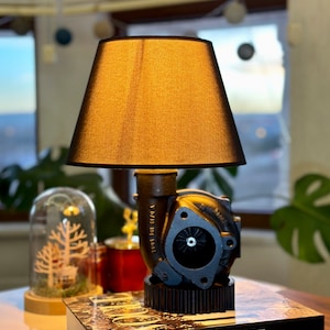 Upcycled Turbo Engine Lamp – Unique Automotive Home Decor - Etsy