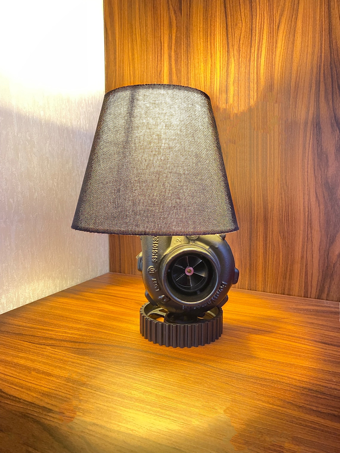 Upcycled Turbo Engine Lamp – Unique Automotive Home Decor - Etsy
