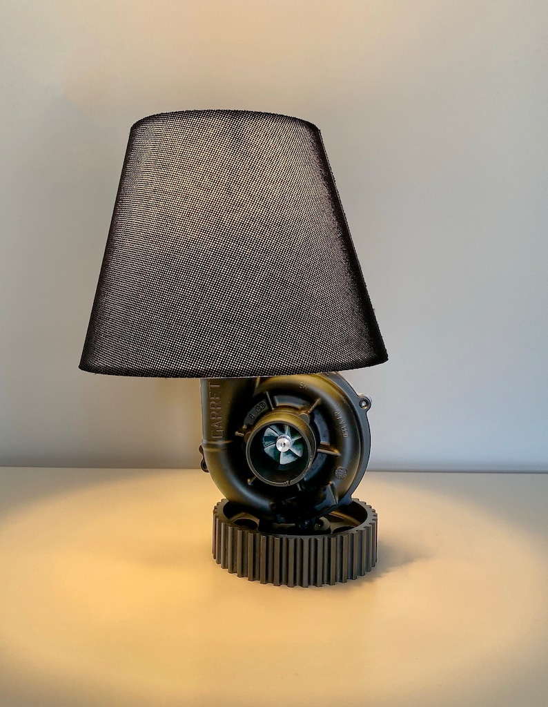 Upcycled Turbo Engine Lamp – Unique Automotive Home Decor - Etsy