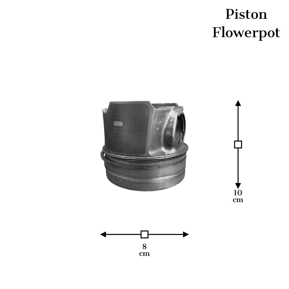 Upcycled Car Piston Flower Pot: Handmade Modern Design - Etsy