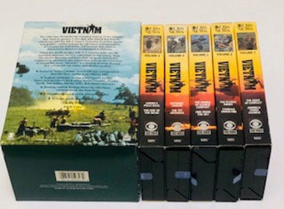 Vietnam VHS 5 Volumes CBS Video CBS News Walter Cronkite History of the ...