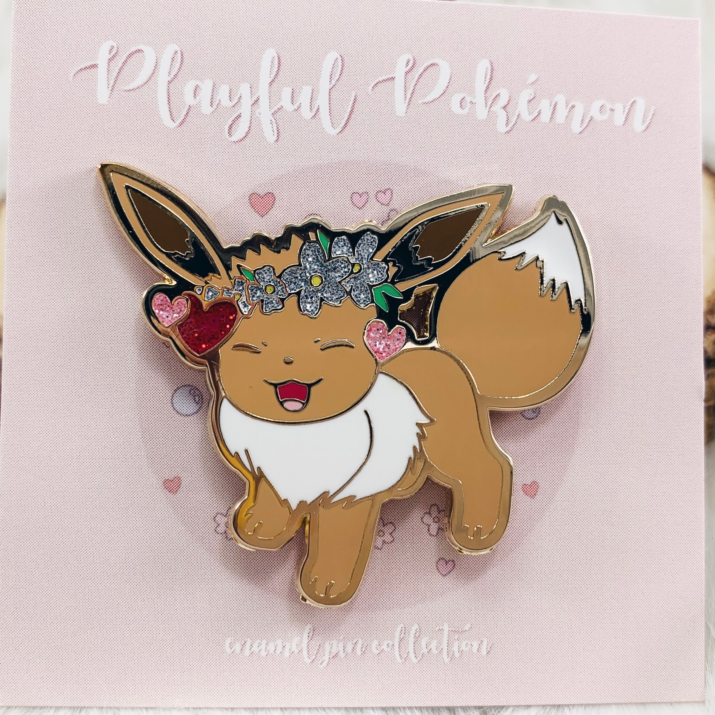 Kawaii Eevee Pin Hard Enamel Kawaii Monsters - Etsy
