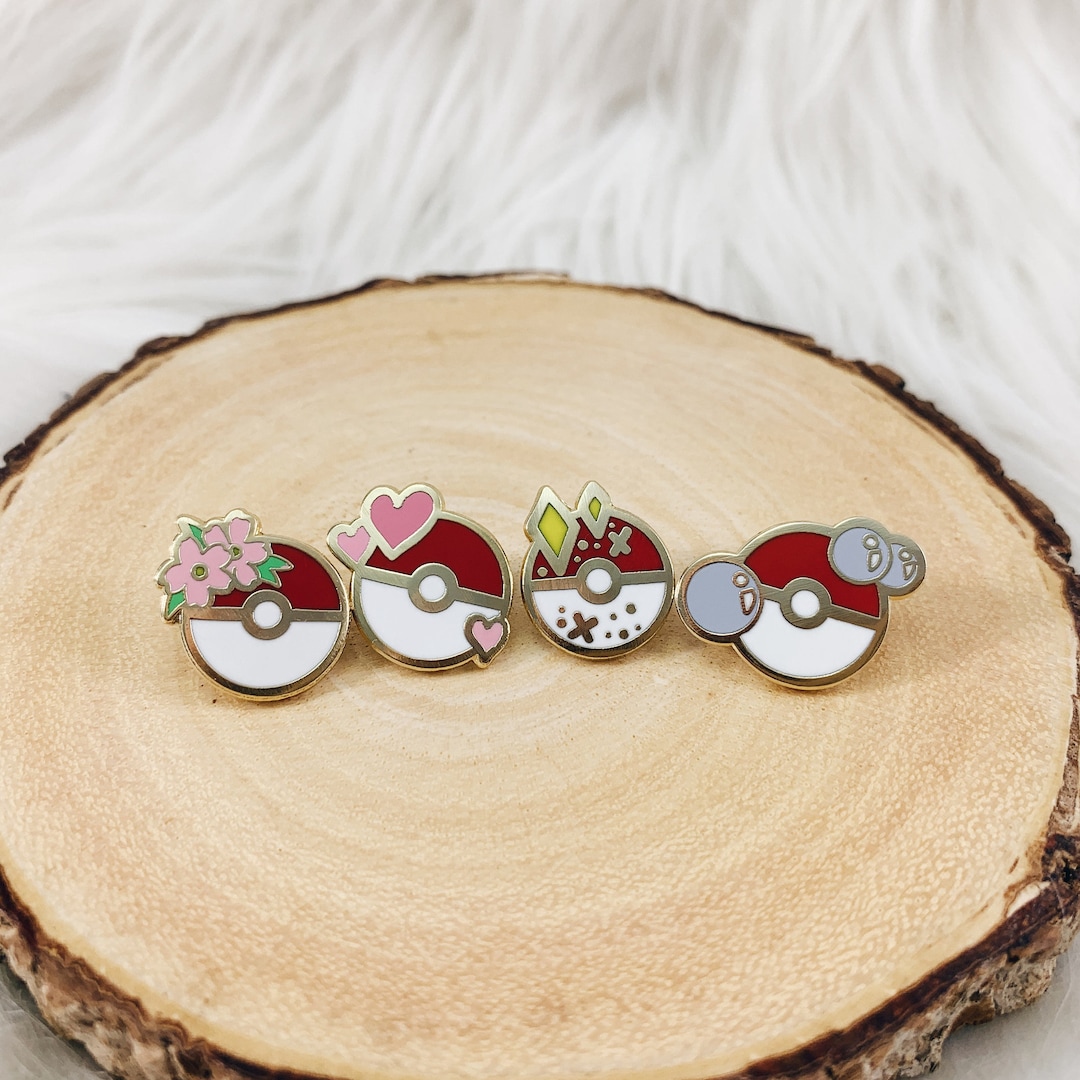Mini Poke Ball Enamel Pin - Etsy