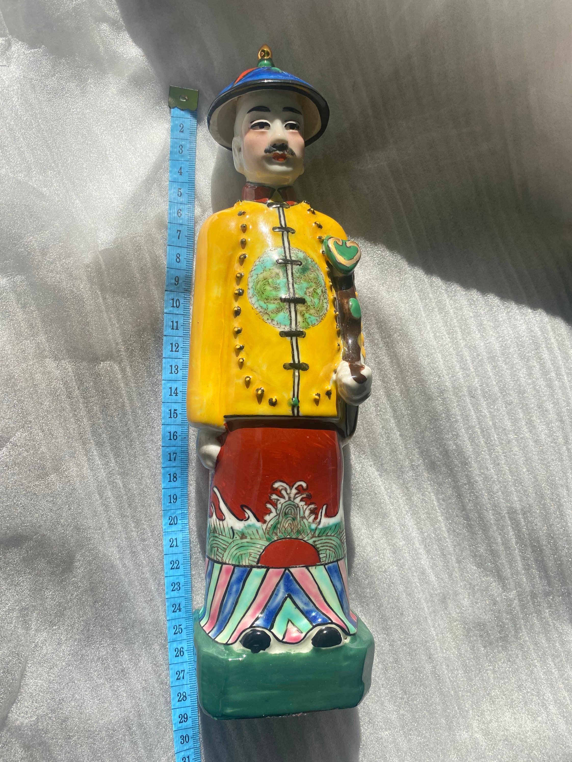 Vintage Chinese Emperor Statue Excellent Condition - Etsy