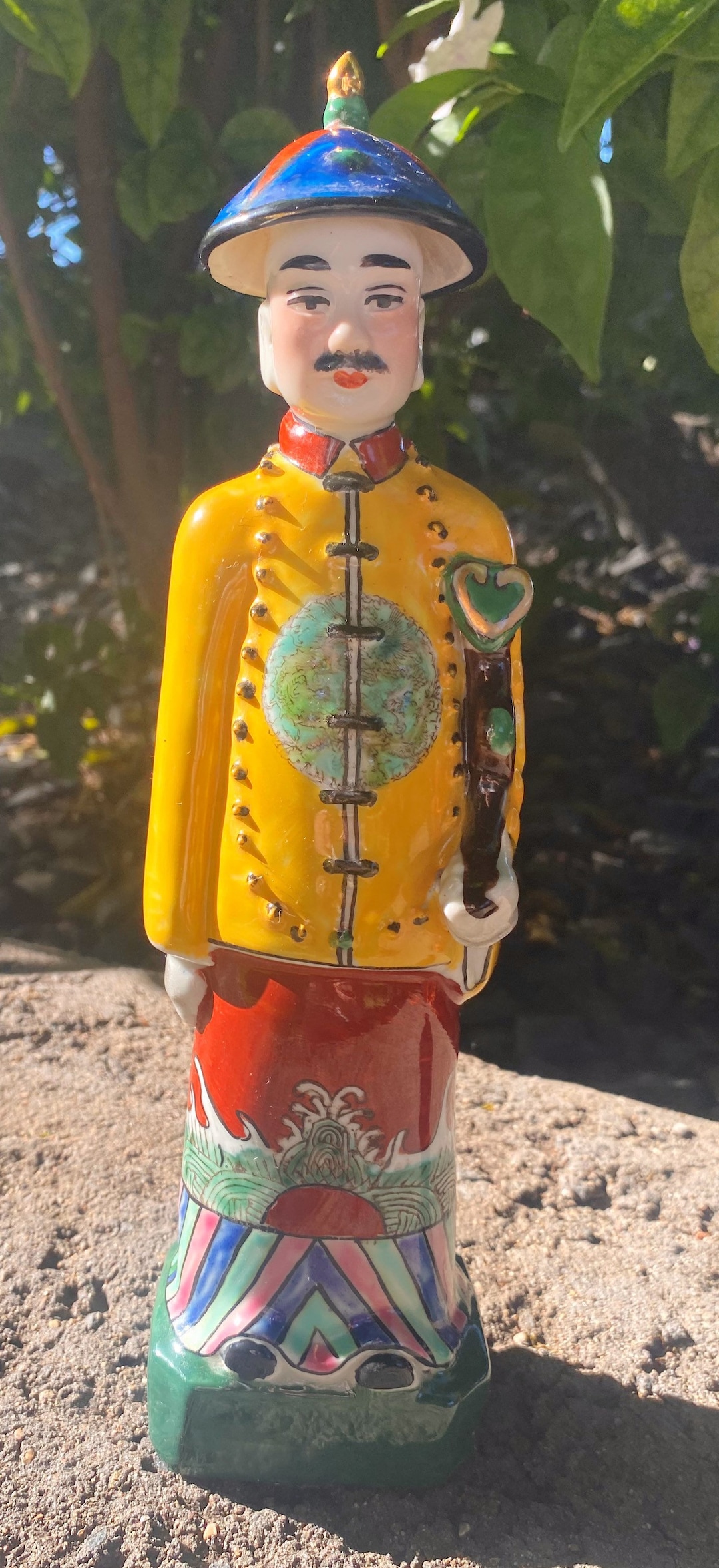 Vintage Chinese Emperor Statue, Excellent Condition - Etsy