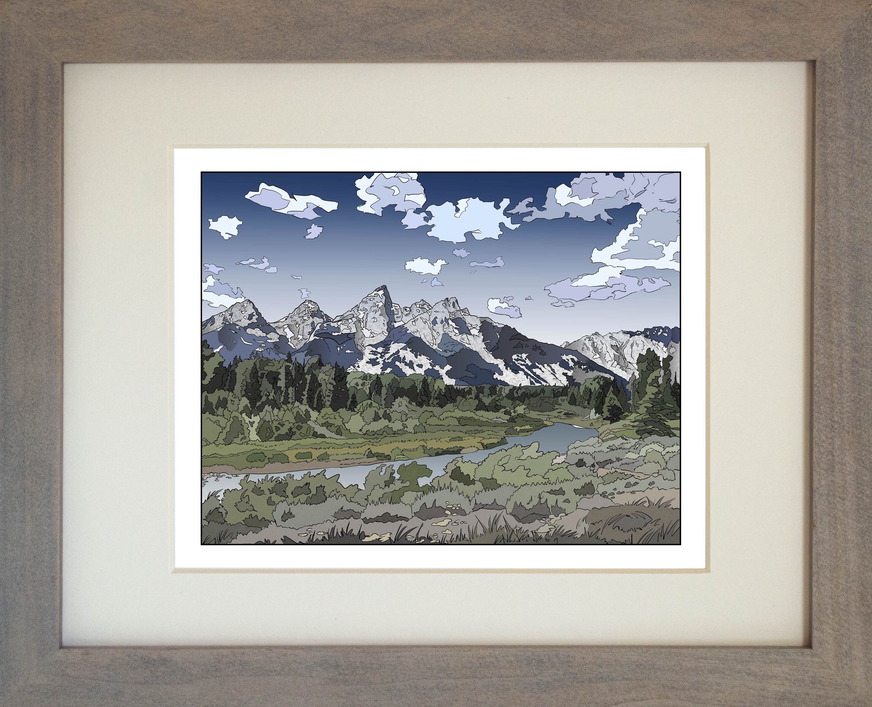 Grand Teton National Park Art Print - Etsy