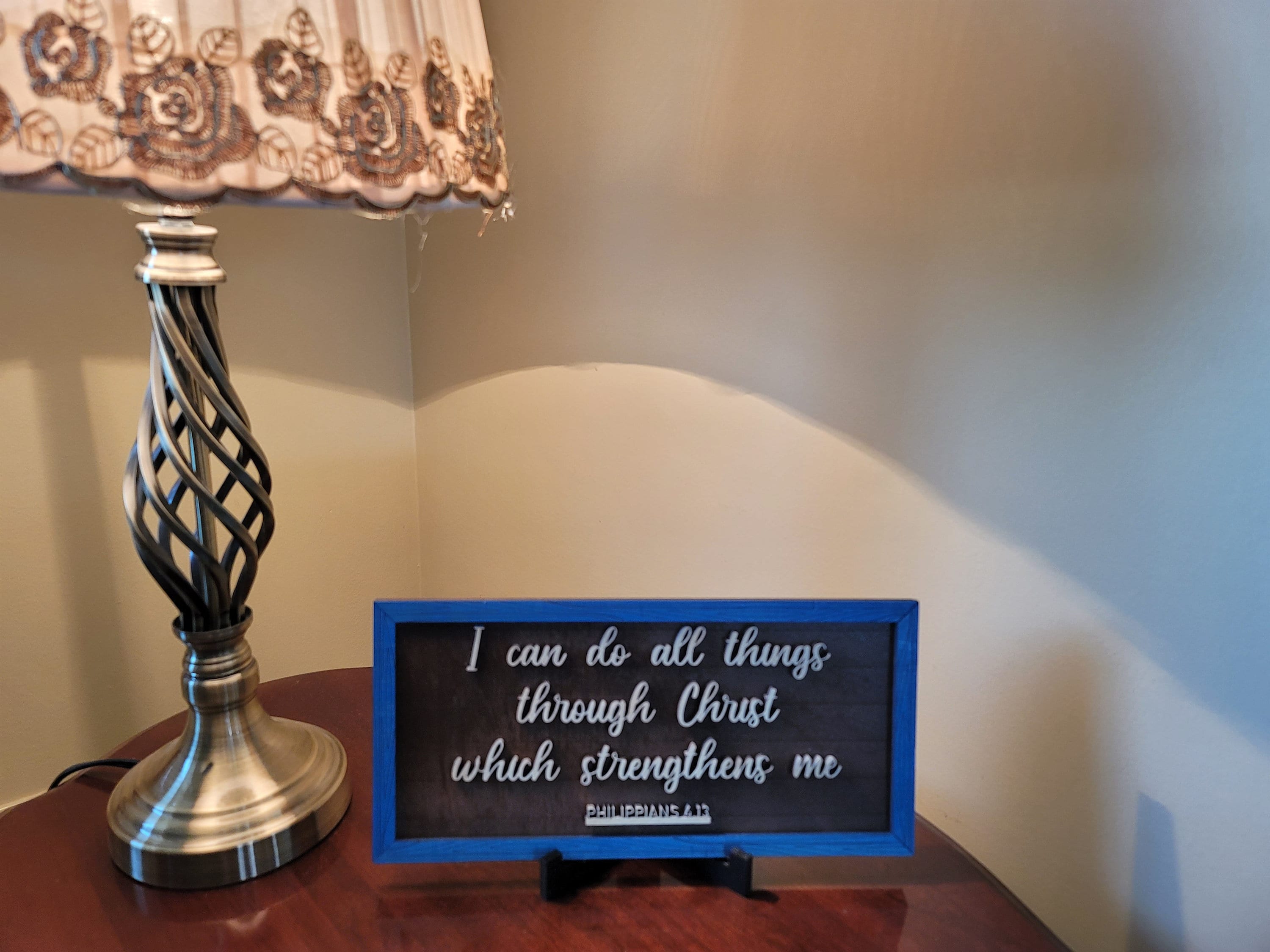 Philippians 4:13 Plaque, 3D Laser Engraved, Gift for Her, Gift for Him ...