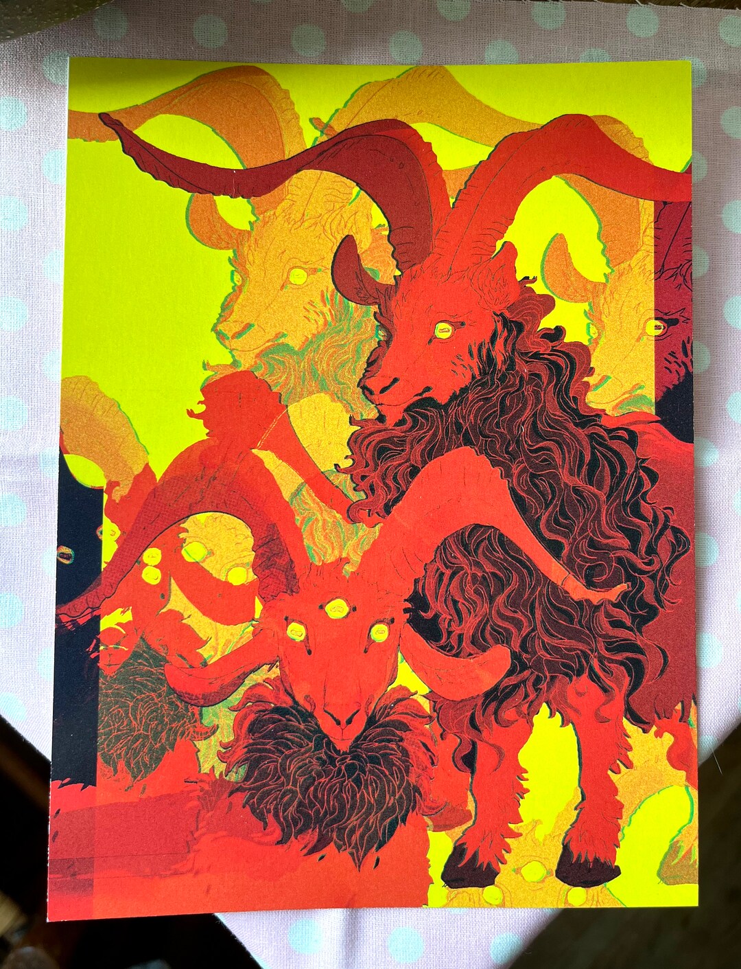 Satanic Goats Art Print - Etsy