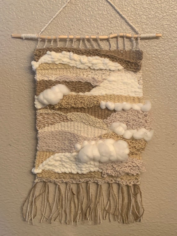 One of a Kind Neutral Woven Wall Hanging Wall Decor - Etsy