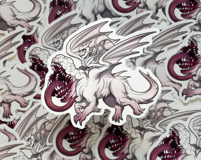 Lady Dimitrescu Dragon Sticker Resident Evil Village - Etsy