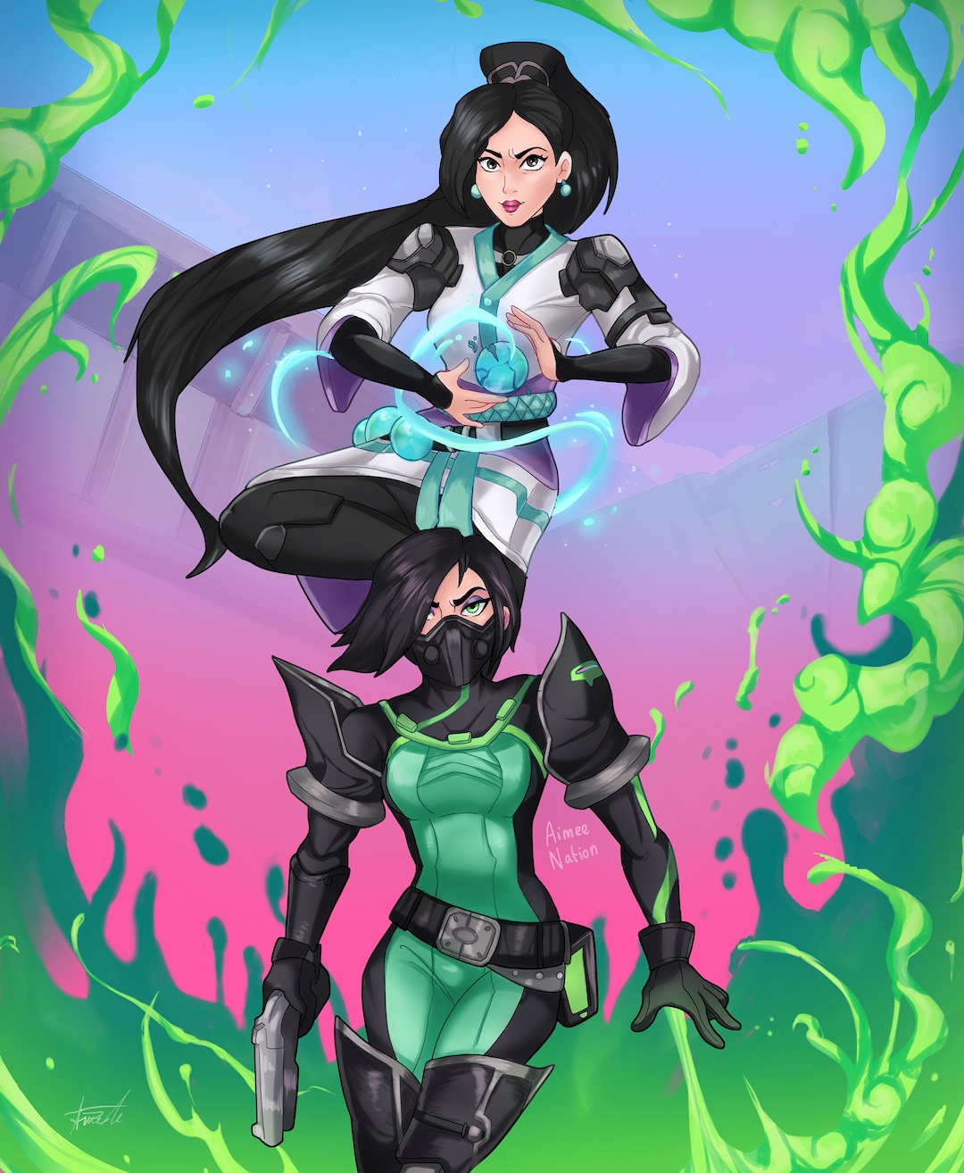 Valorant Viper and Sage Small A5 Print - Etsy