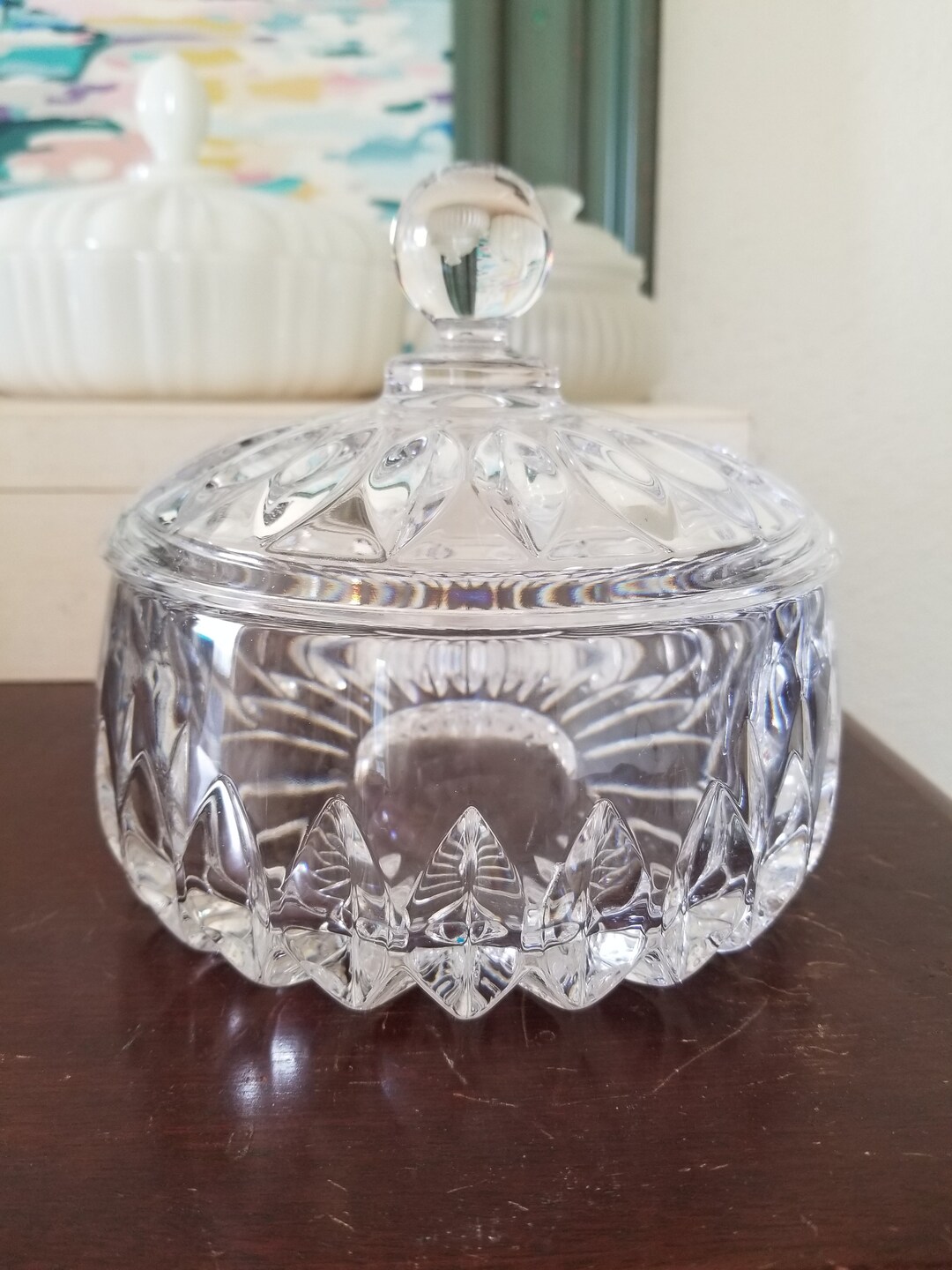 FLASH SALE Vintage Gorham Althea Cut Lead Crystal Candy Bowl With Lid ...