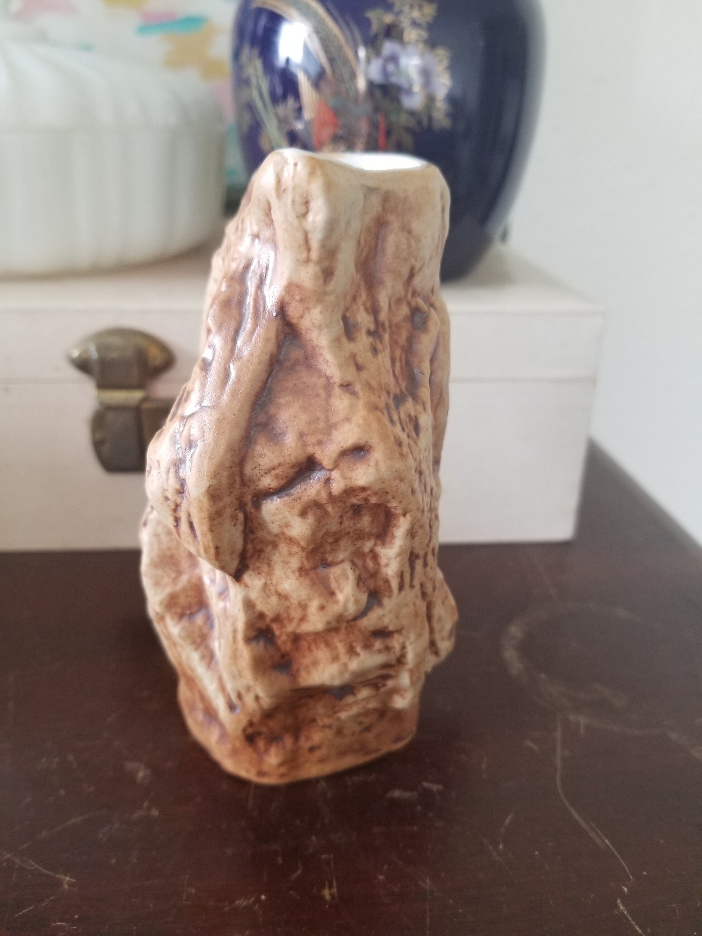 Vintage Napco Vase | Handcrafted Natural Rock Look | Unique Home Decor ...