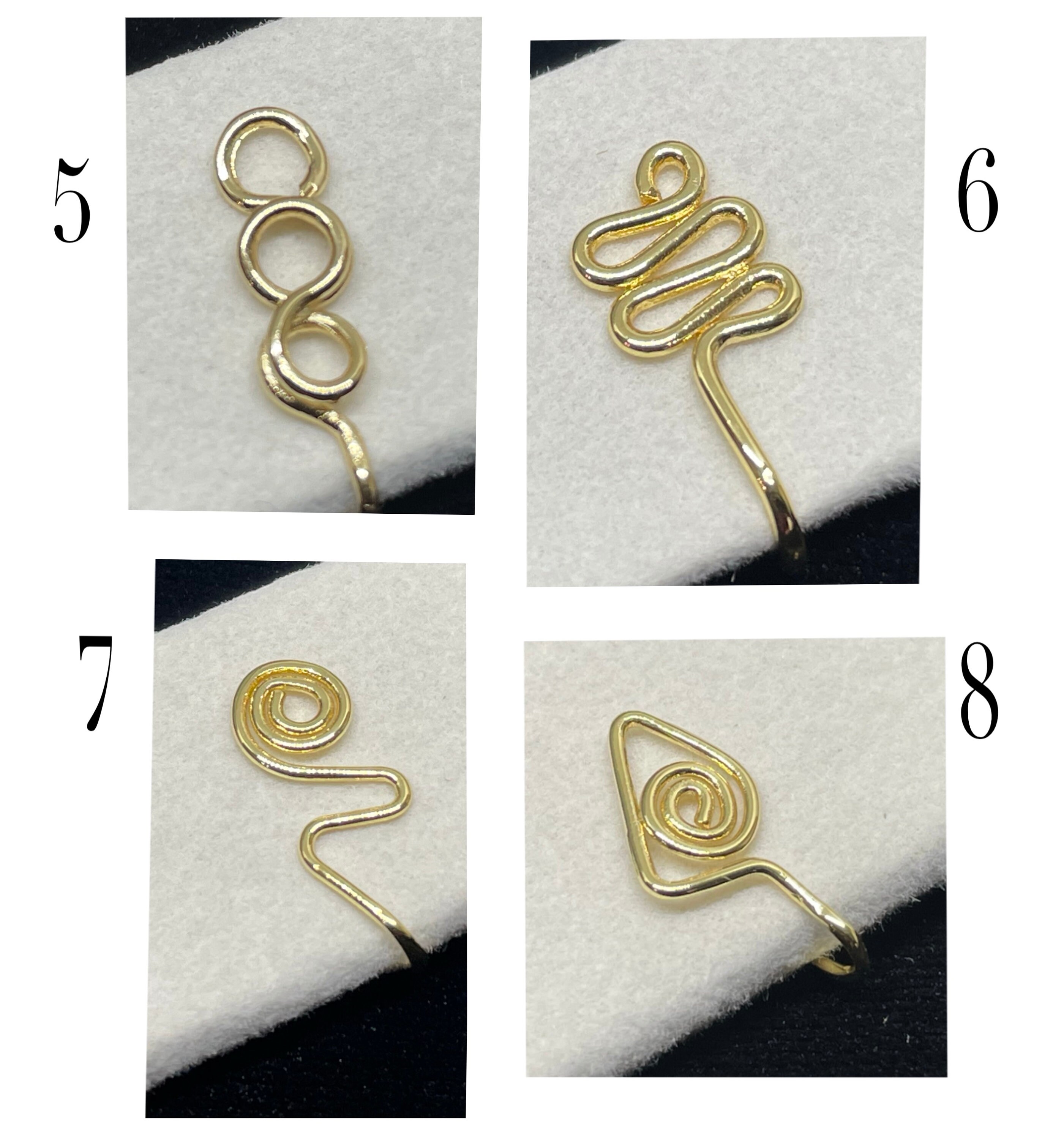 Nose Cuffs Fake Nose rings Nose Cuff No Piercing Nose Wire | Etsy