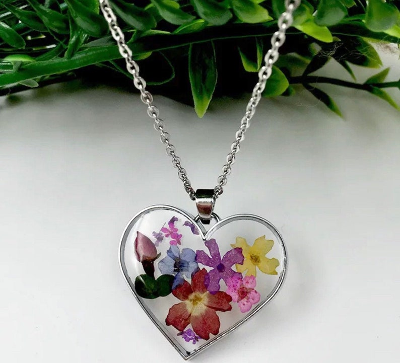 Collier de fleurs véritables collier de fleurs séchées - Etsy France