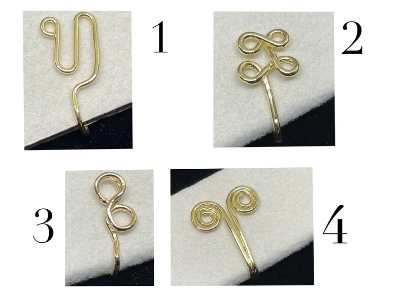Nose Cuffs Fake Nose Rings Nose Cuff No Piercing Nose Wire - Etsy