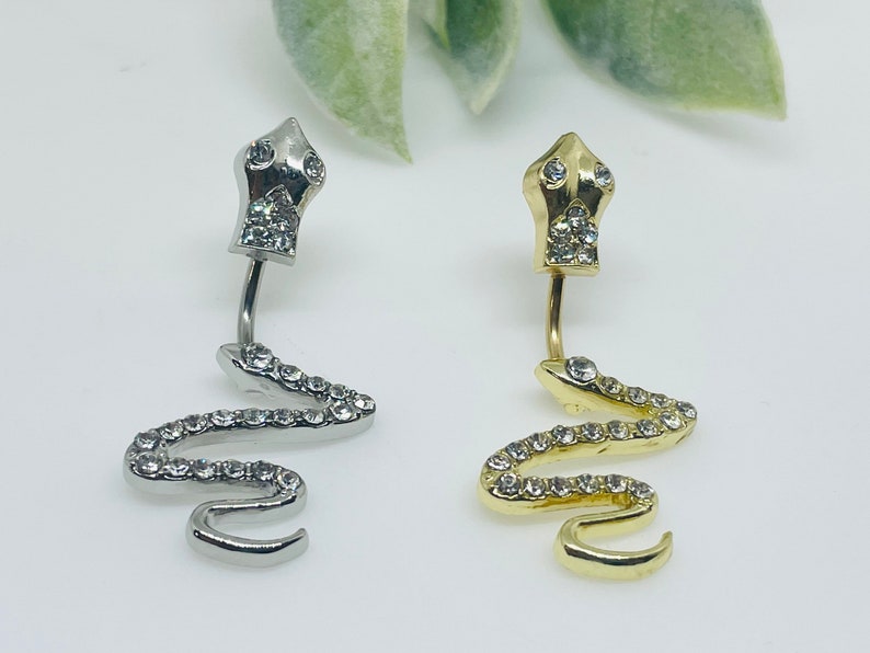 Snake Belly Ring Sexy Belly Button Ring Body Piercing - Etsy