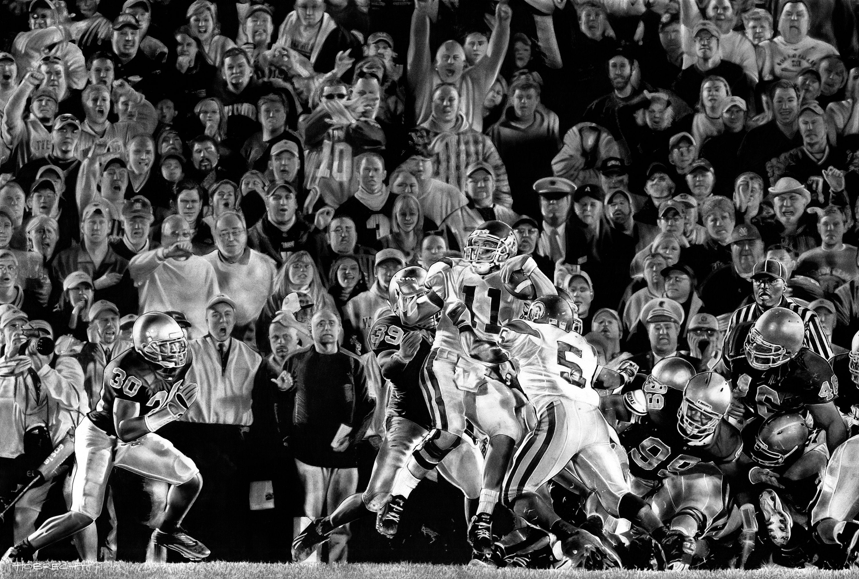 Bush Push USC Painting by Topps Artist Dave Hobrecht Wood | Etsy