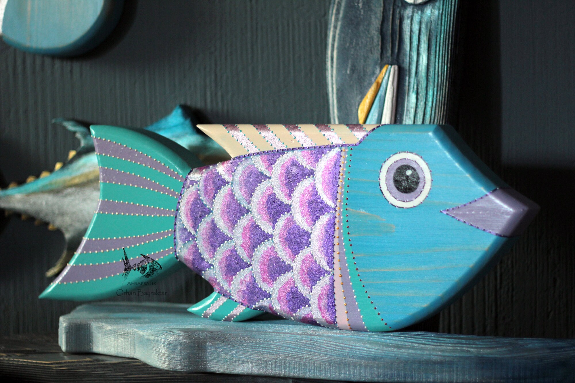 Fisherman Gift Wooden Fish Artisan Wood Fish Wood Wall - Etsy