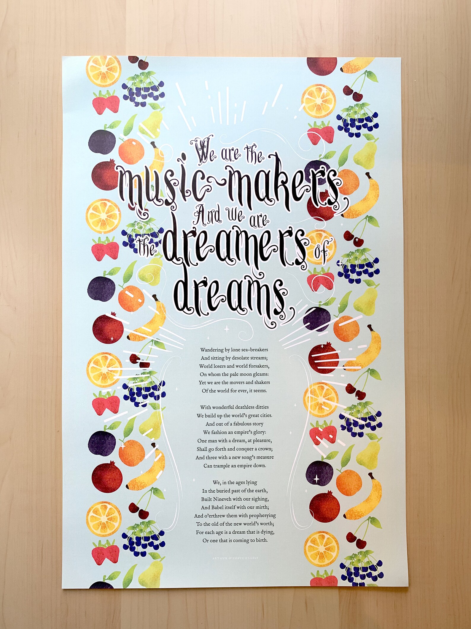 We Are the Music Makers Willy Wonka & the Chocolate Factory Ode Poem 11 ...
