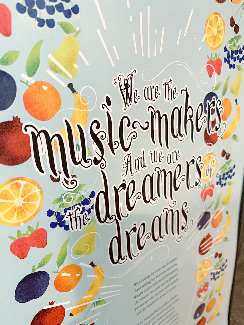 We Are the Music Makers Willy Wonka & the Chocolate Factory Ode Poem 11 ...