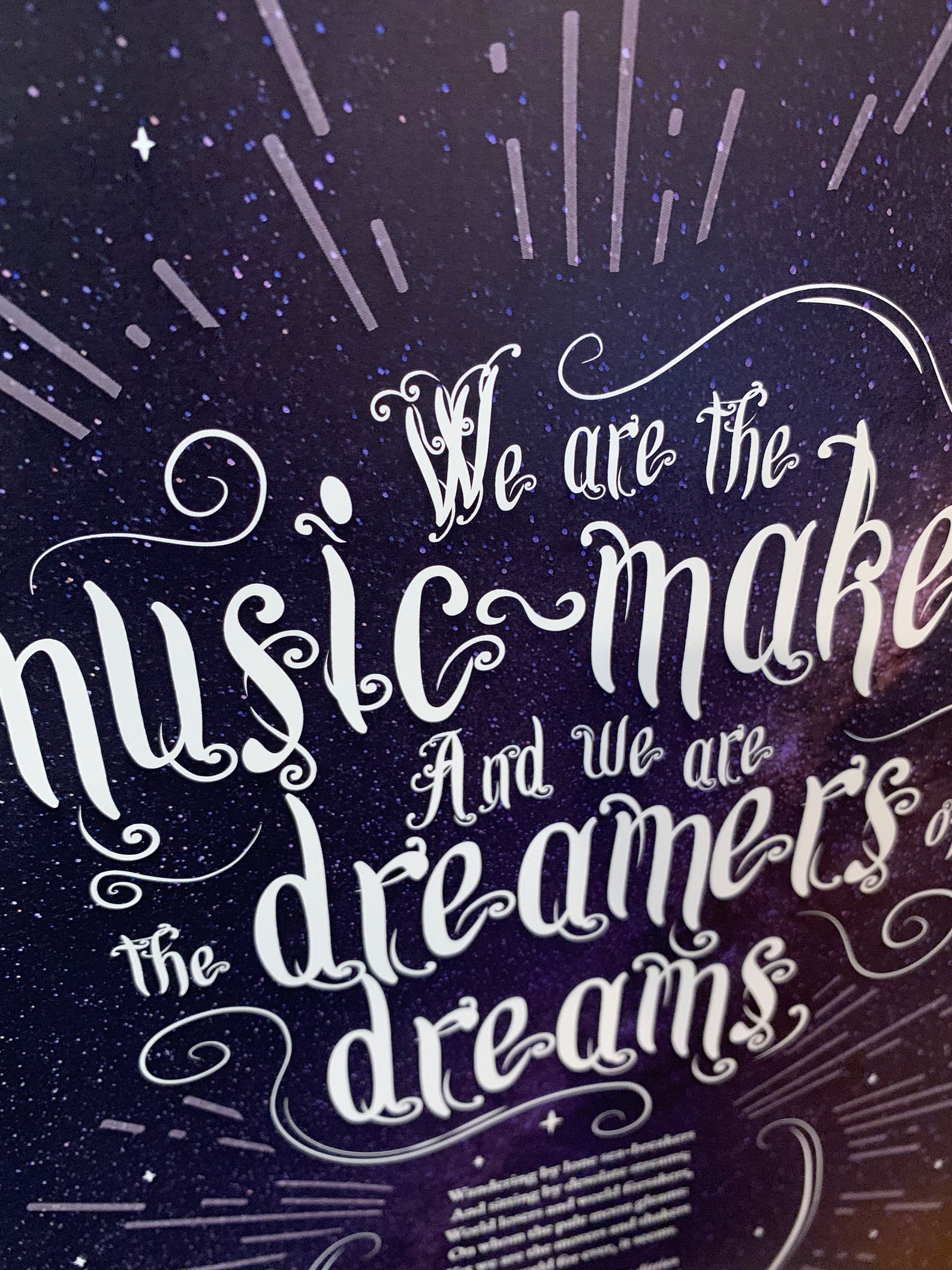 We Are the Music Makers Willy Wonka & the Chocolate Factory Ode Poem 11 ...