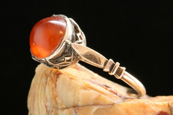 Antique Gold Carnelian Ring, Georgian 1700s Ring, 18k… - Gem