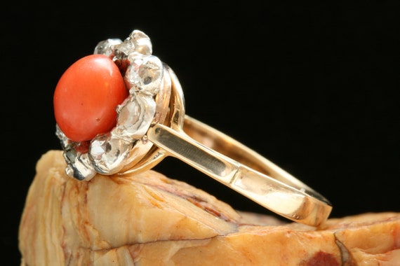 Antique Gold Diamond Ring, Georgian Era 1700s Ring, A… - Gem