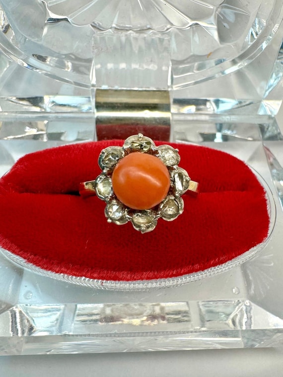 Antique Gold Diamond Ring, Georgian Era 1700s Ring, A… - Gem