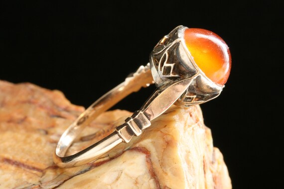 Antique Gold Carnelian Ring, Georgian 1700s Ring, 18k… - Gem