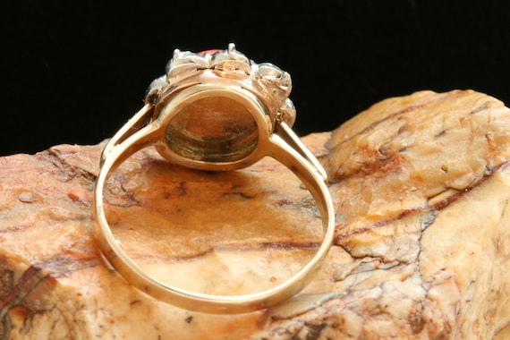 Antique Gold Diamond Ring, Georgian Era 1700s Ring, A… - Gem