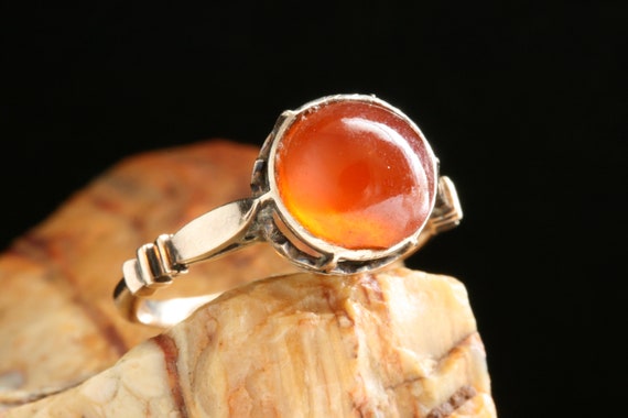Antique Gold Carnelian Ring, Georgian 1700s Ring, 18k… - Gem