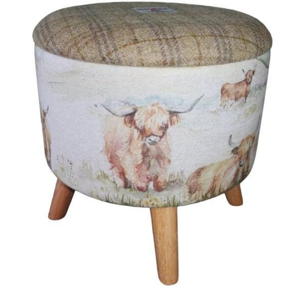 Highland Cow Footstool - Etsy