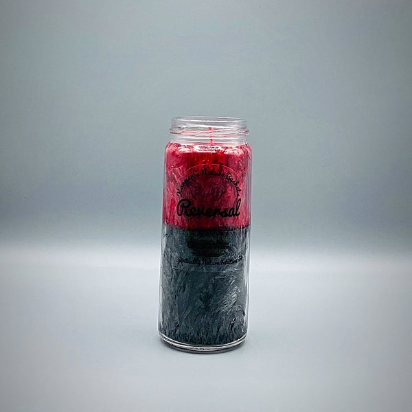 Red and Black Reversal Candle - Etsy