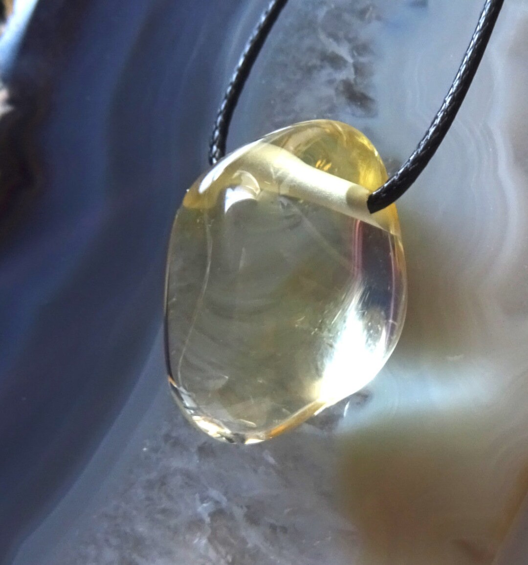 Genuine Natural Citrine 8, Citrine Pendant, CITRINE With Free Ribbon - Etsy